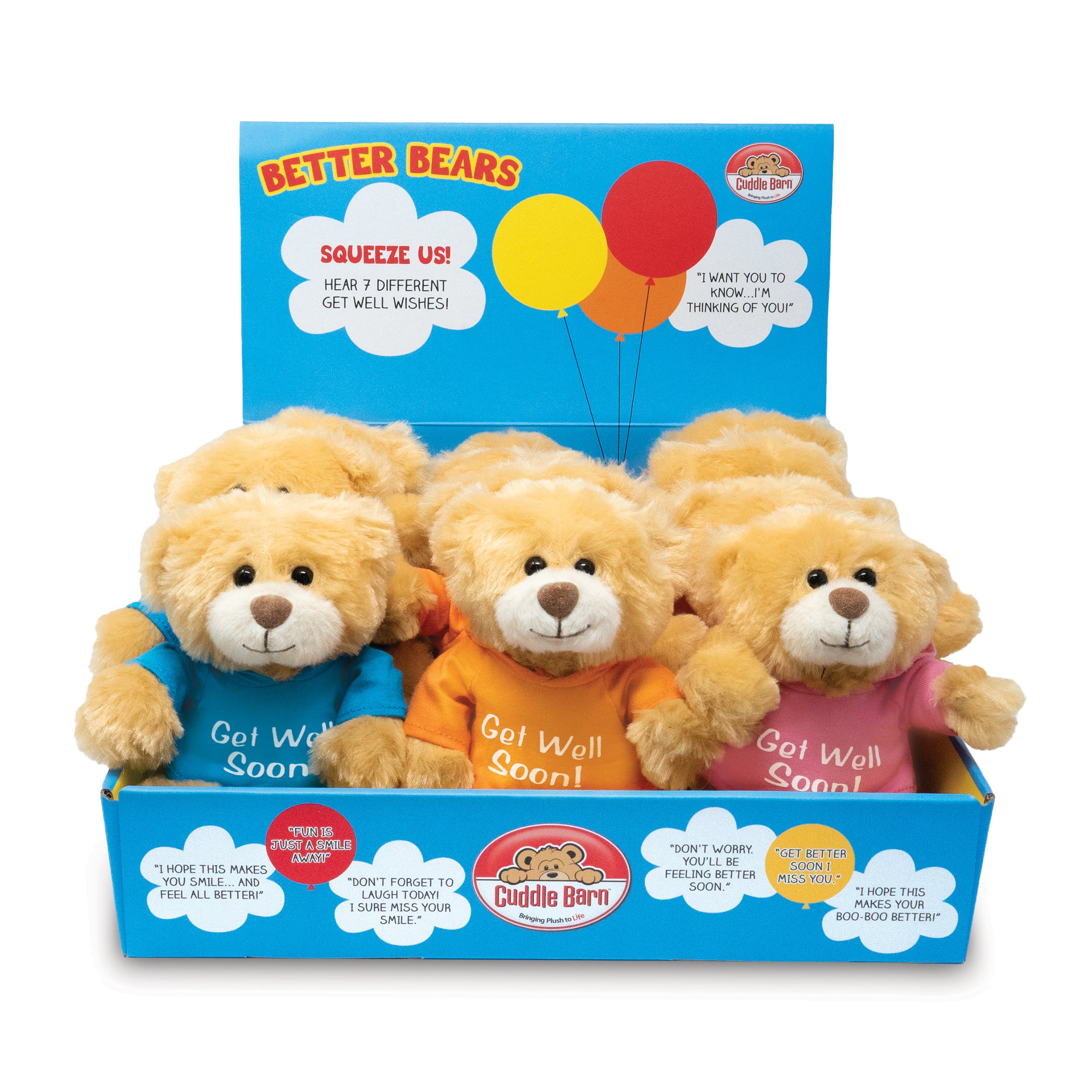 Better Bears Squeezers – Cuddle Barn Wholesale